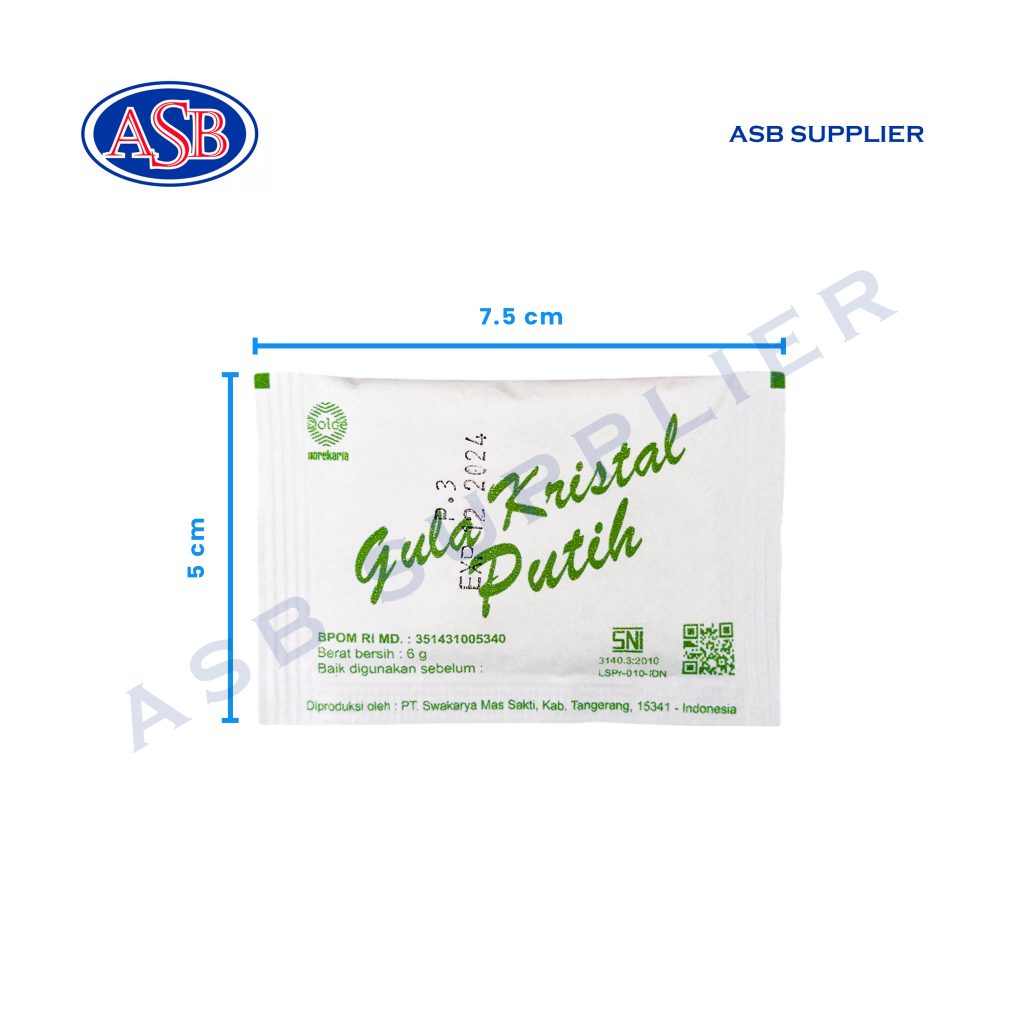 White Sugar Sachet (250 Pcs) - ASB SUPPLIER